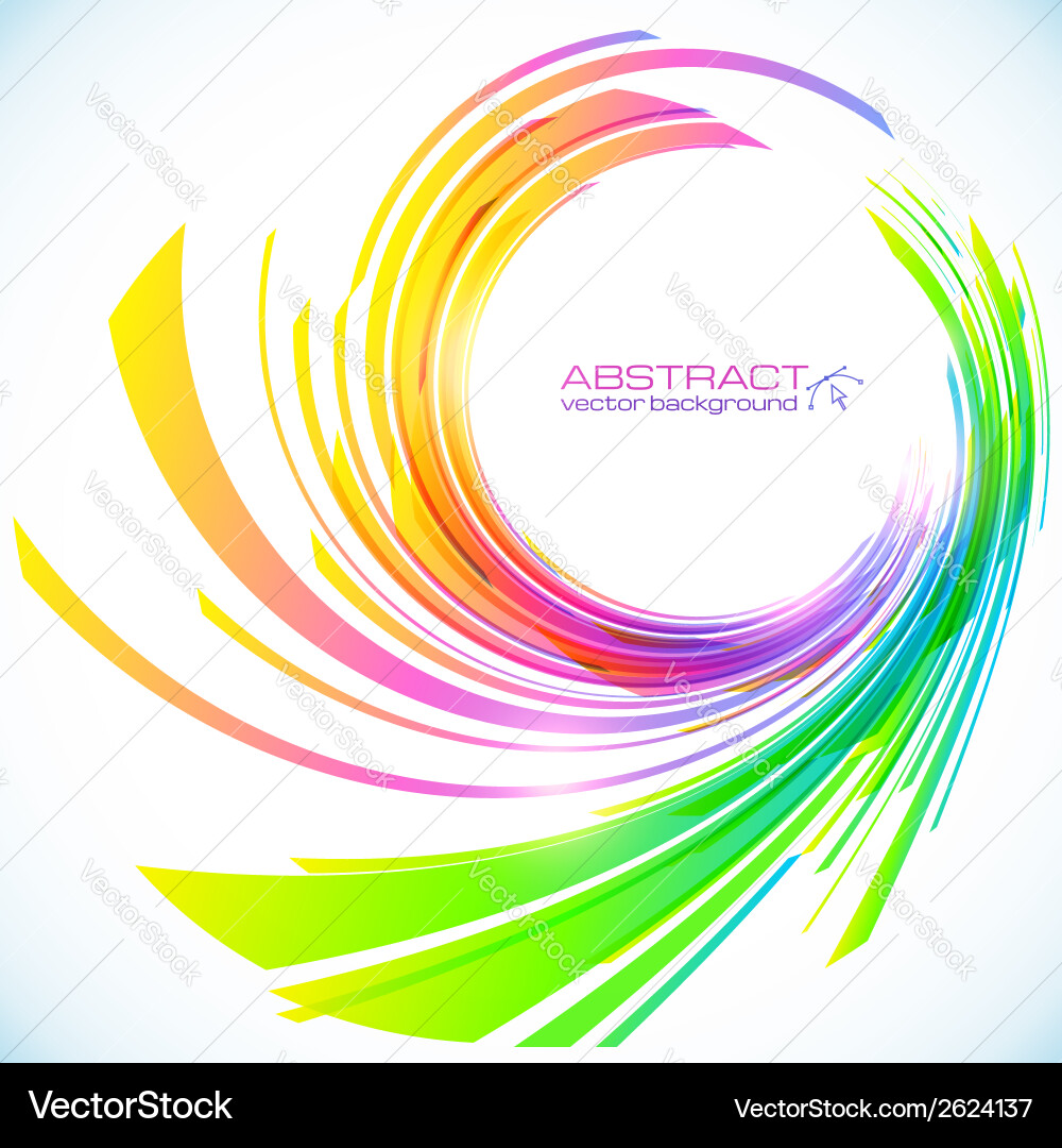 Abstract rainbow stripes shining background Vector Image
