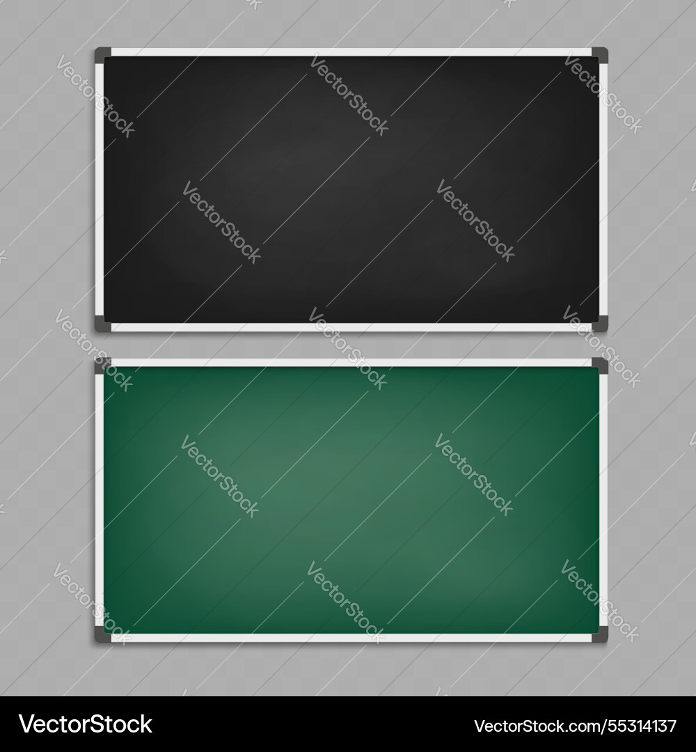 Black and green school chalkboard frame Royalty Free Vector