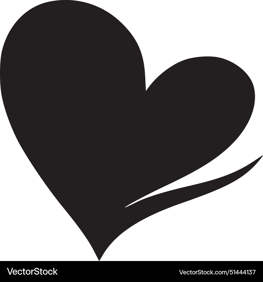 Love - black and white Royalty Free Vector Image