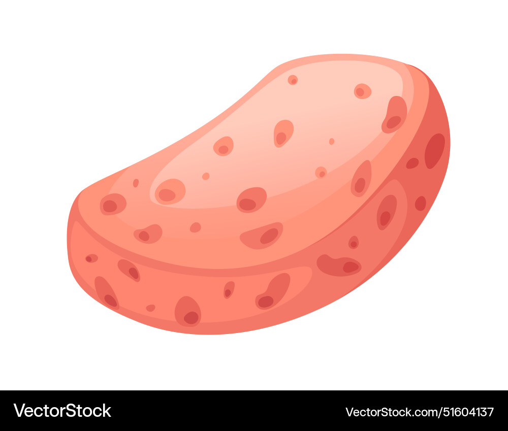 Soft red bath sponge hygiene washing tool Vector Image