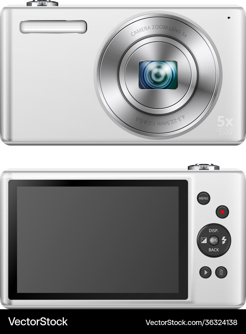 Compact digital camera Royalty Free Vector Image