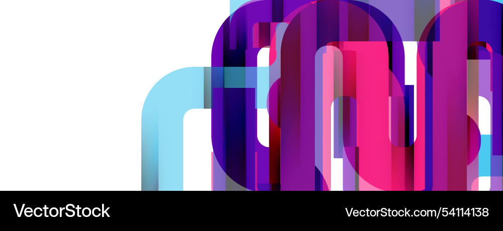 Lines abstract letter style design background Vector Image