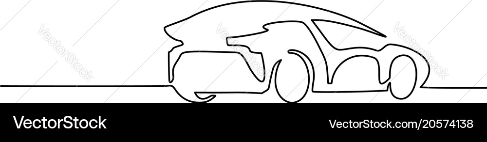 Luxury car back Royalty Free Vector Image - VectorStock