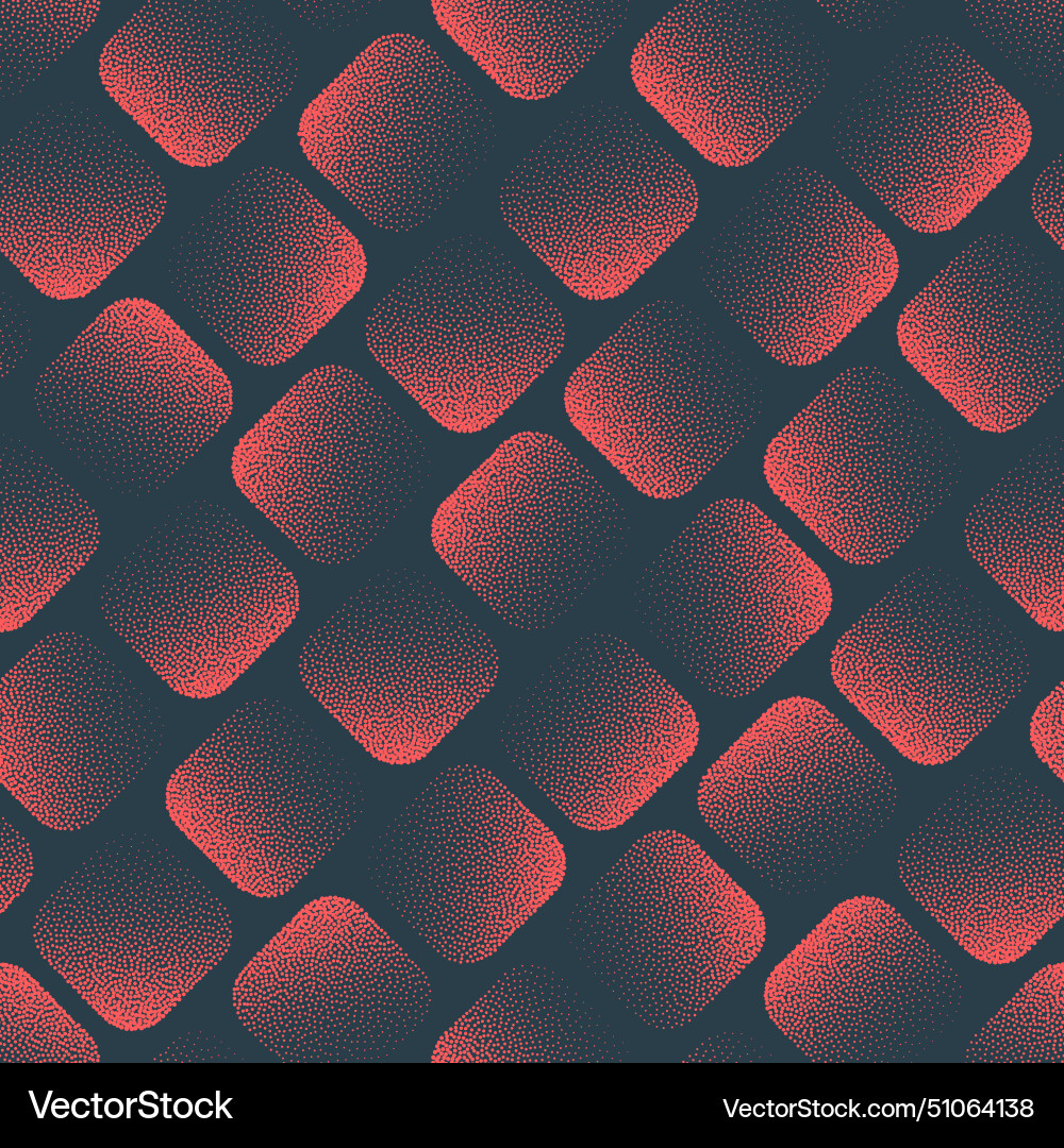 Rounded rhombus grid pale red seamless pattern Vector Image