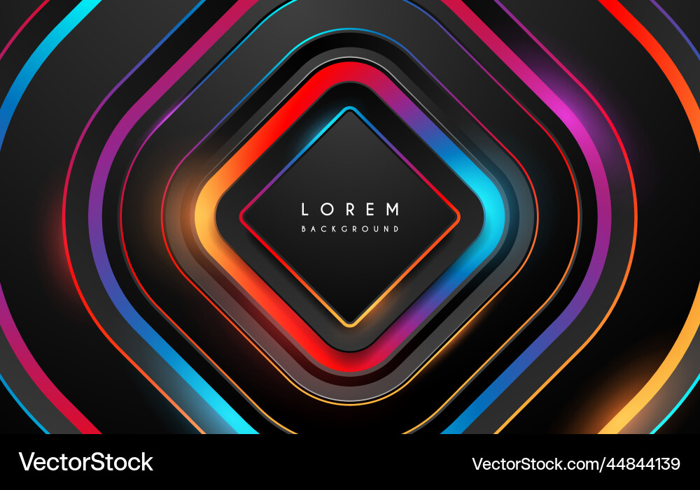 Abstract multi color geometric background Vector Image
