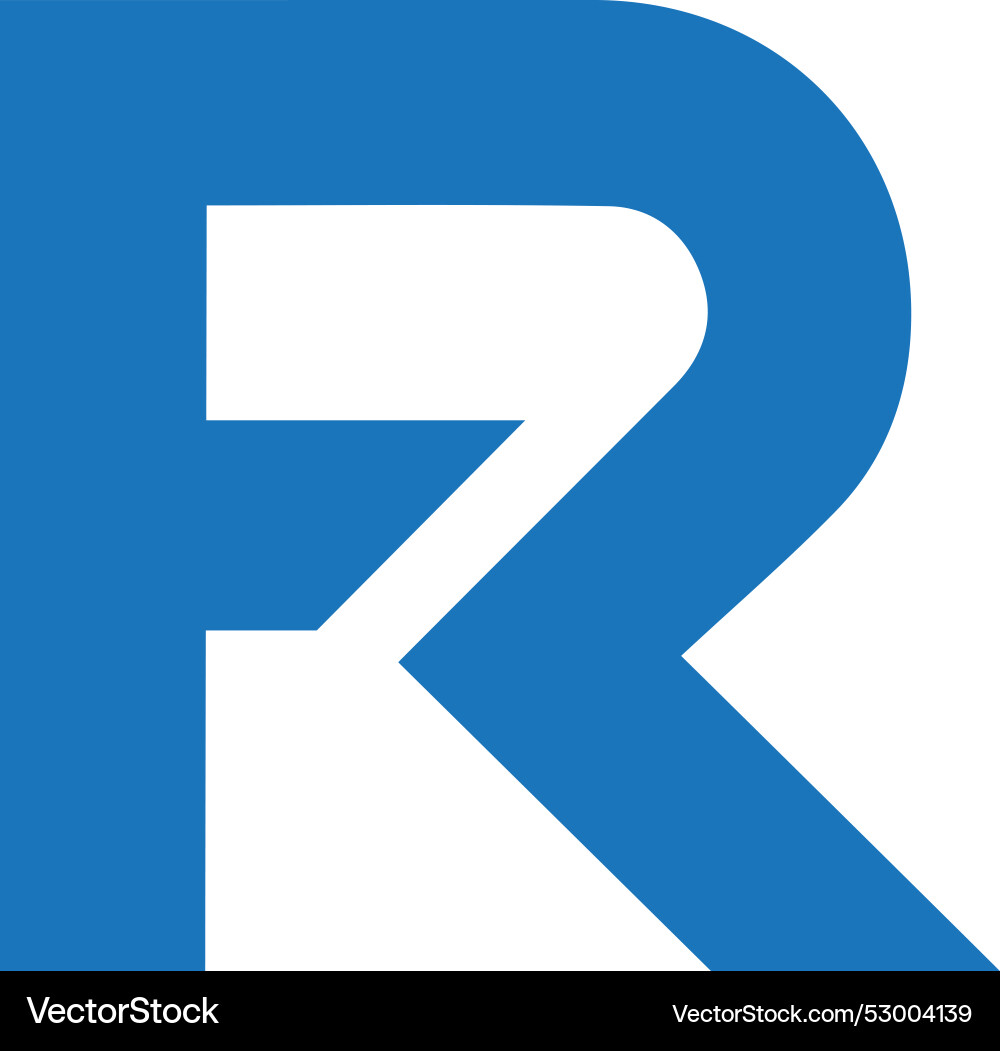 Fr initial logo letter rf Royalty Free Vector Image