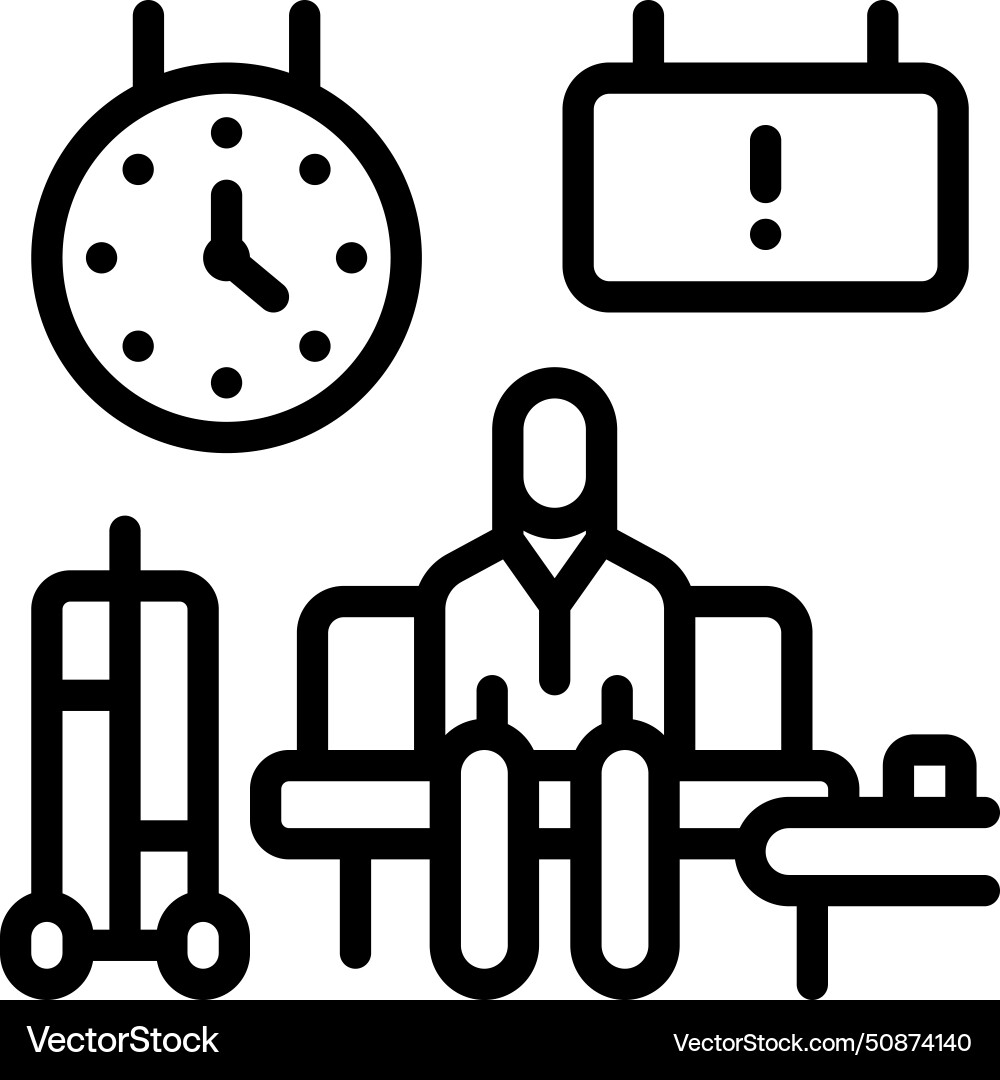 Delay Royalty Free Vector Image - VectorStock