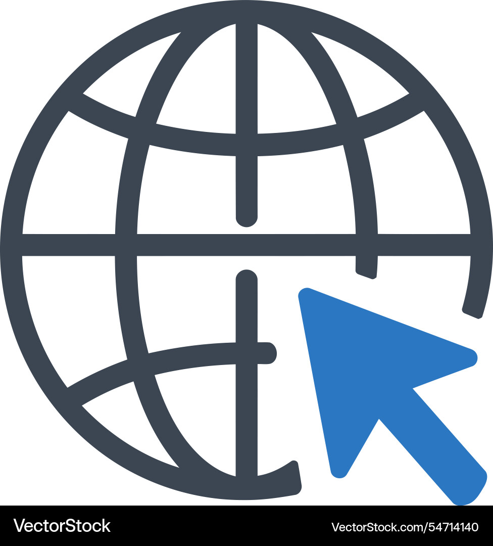 Global internet access icon Royalty Free Vector Image