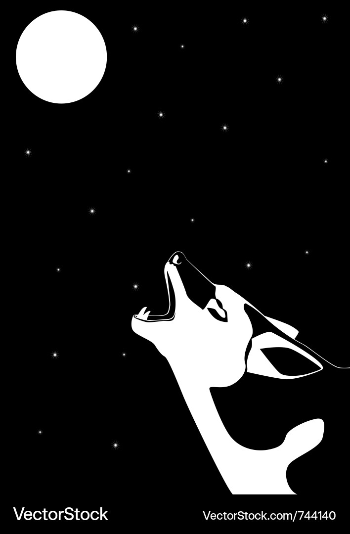 Lone wolf Royalty Free Vector Image - VectorStock