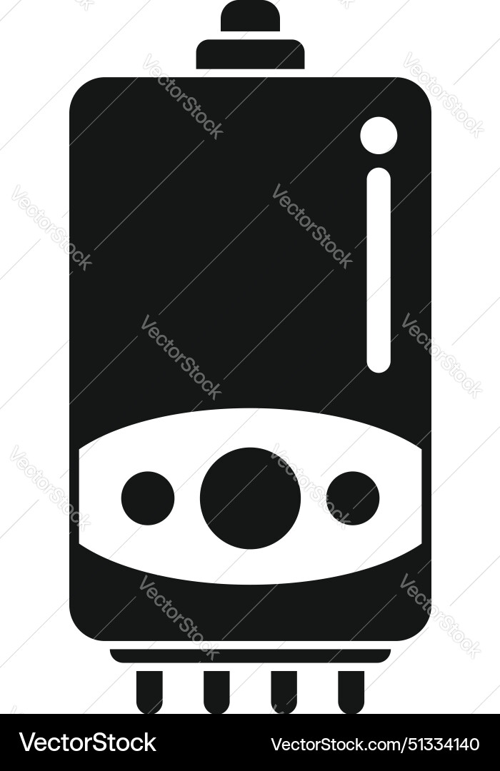 Modern electric water heater icon Royalty Free Vector Image