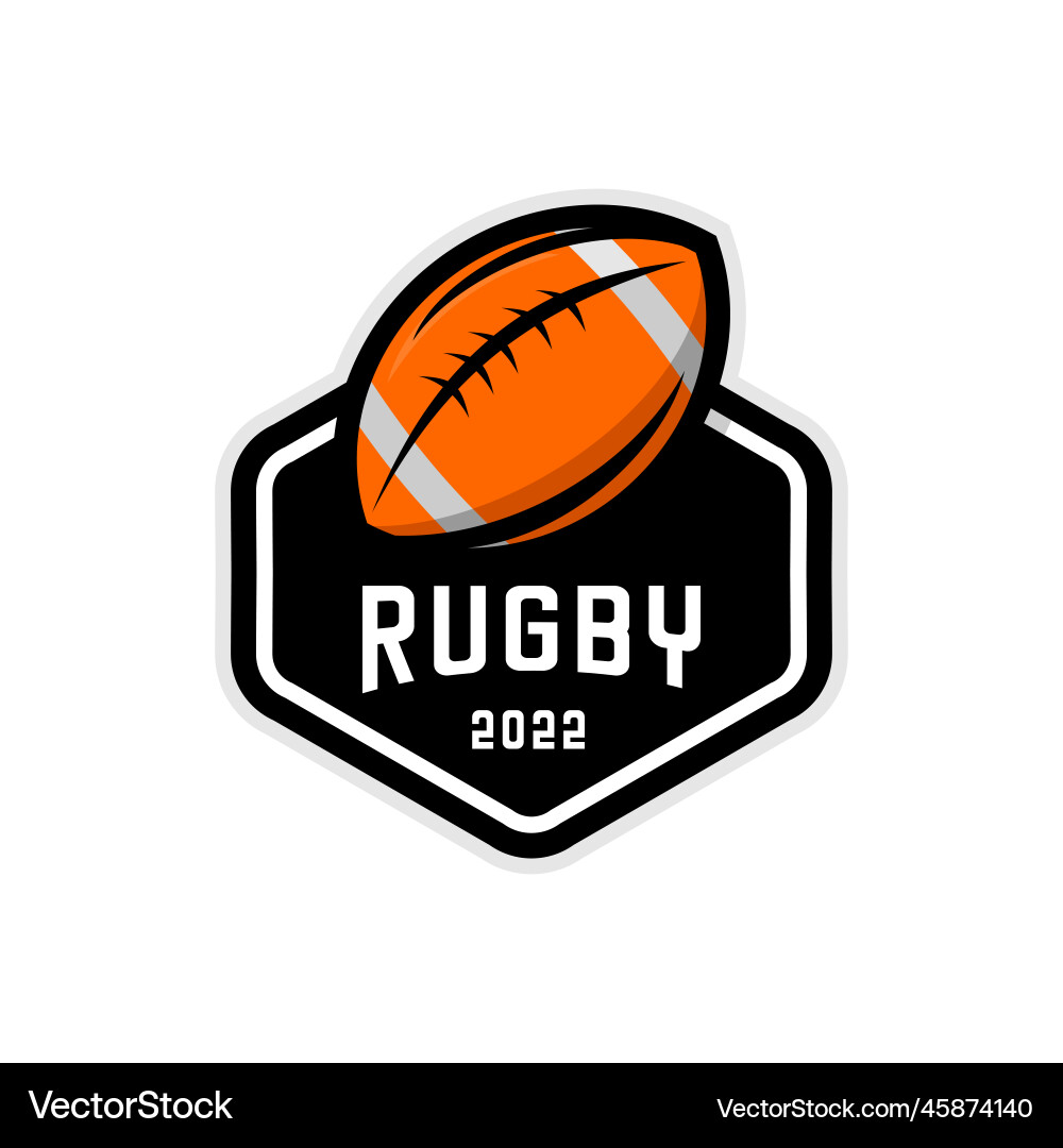 Rugby logo Royalty Free Vector Image - VectorStock