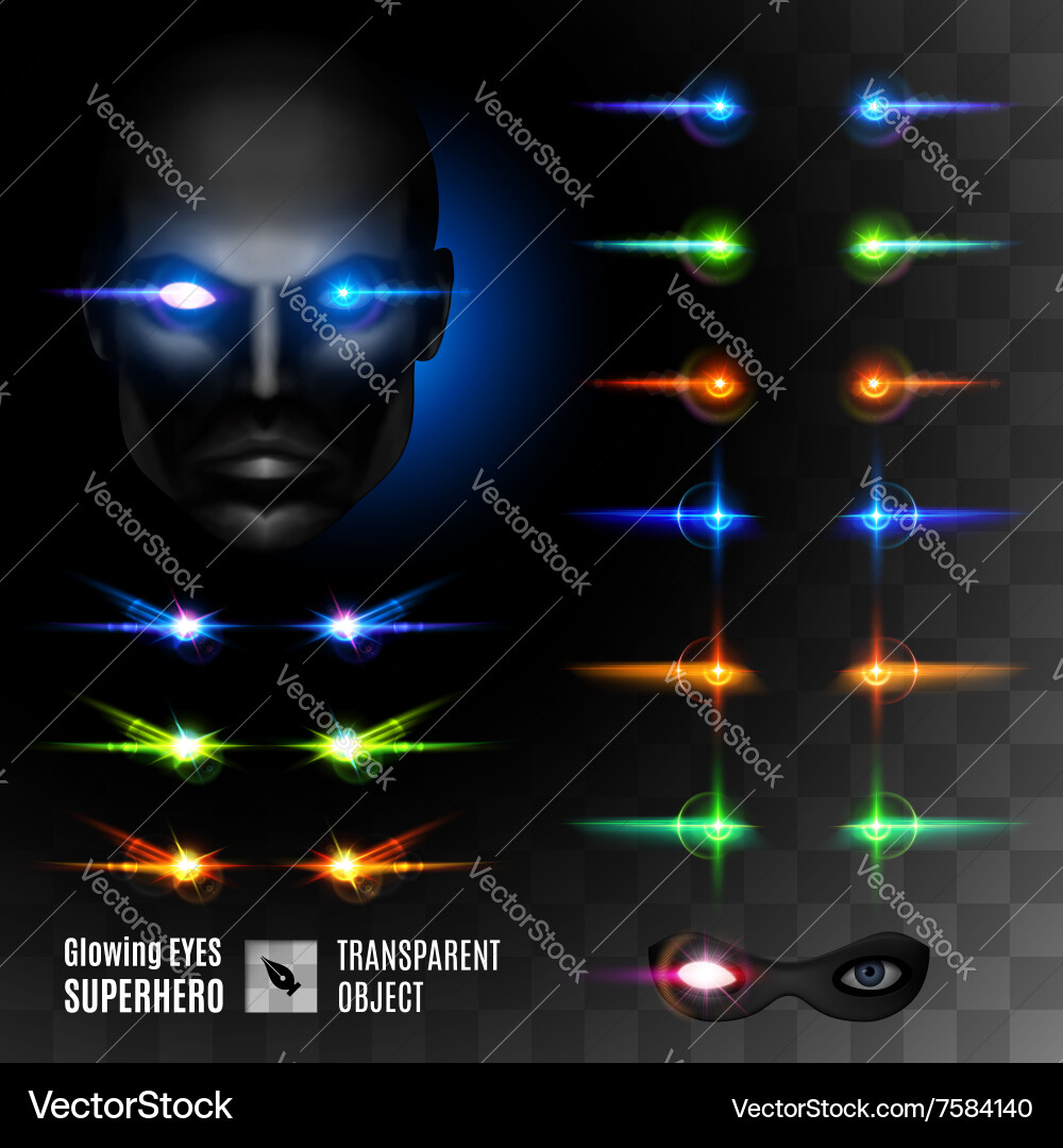 Super hero eyes Royalty Free Vector Image - VectorStock
