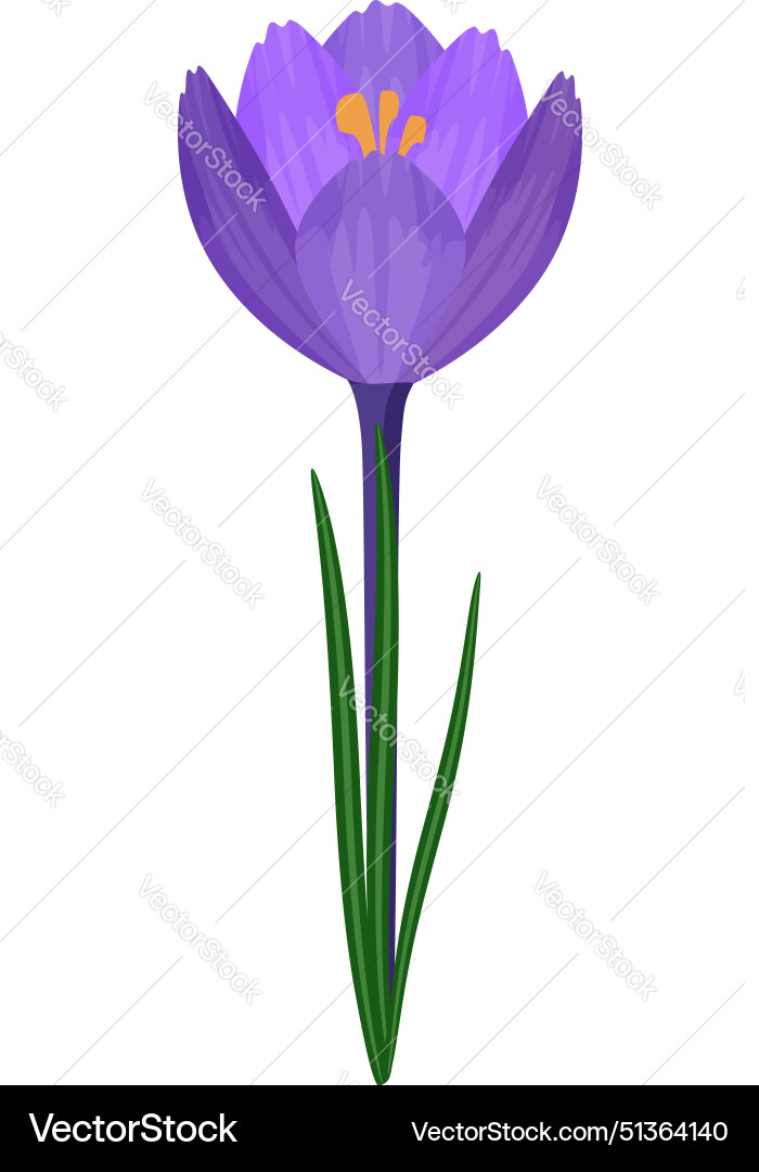 Vibrant digital of a single purple Royalty Free Vector Image