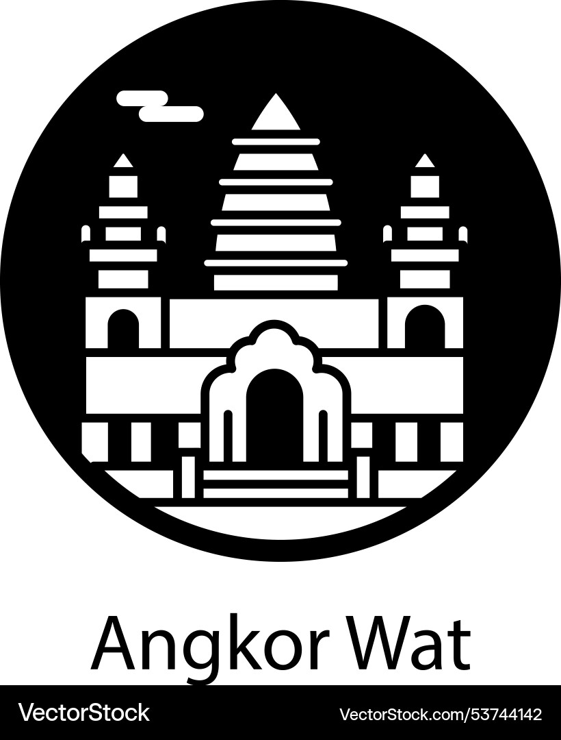 Angkor wat Royalty Free Vector Image - VectorStock