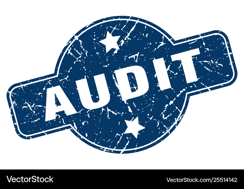 Audit sign Royalty Free Vector Image - VectorStock
