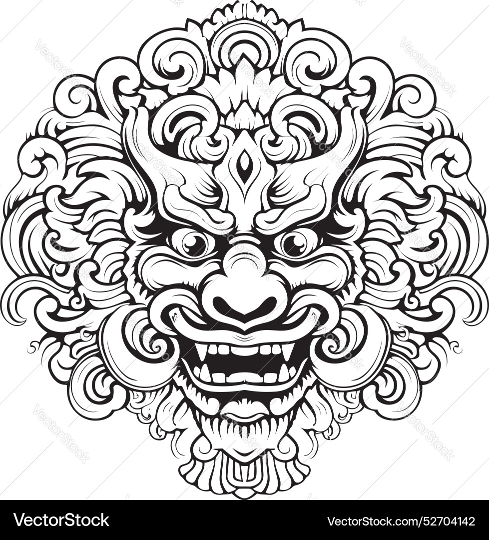 Balinese borong legacy graphic logo graphics Vector Image