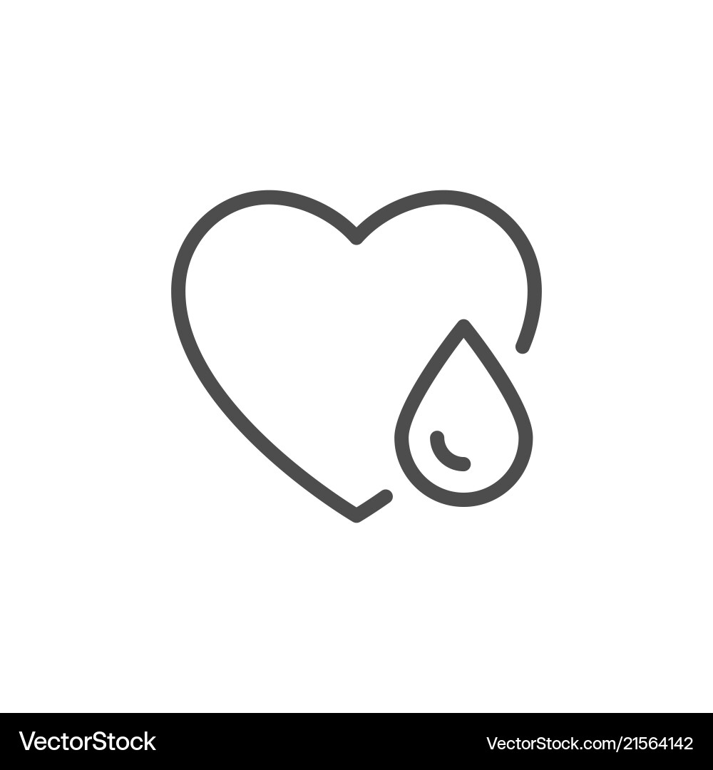 Blood line icon Royalty Free Vector Image - VectorStock