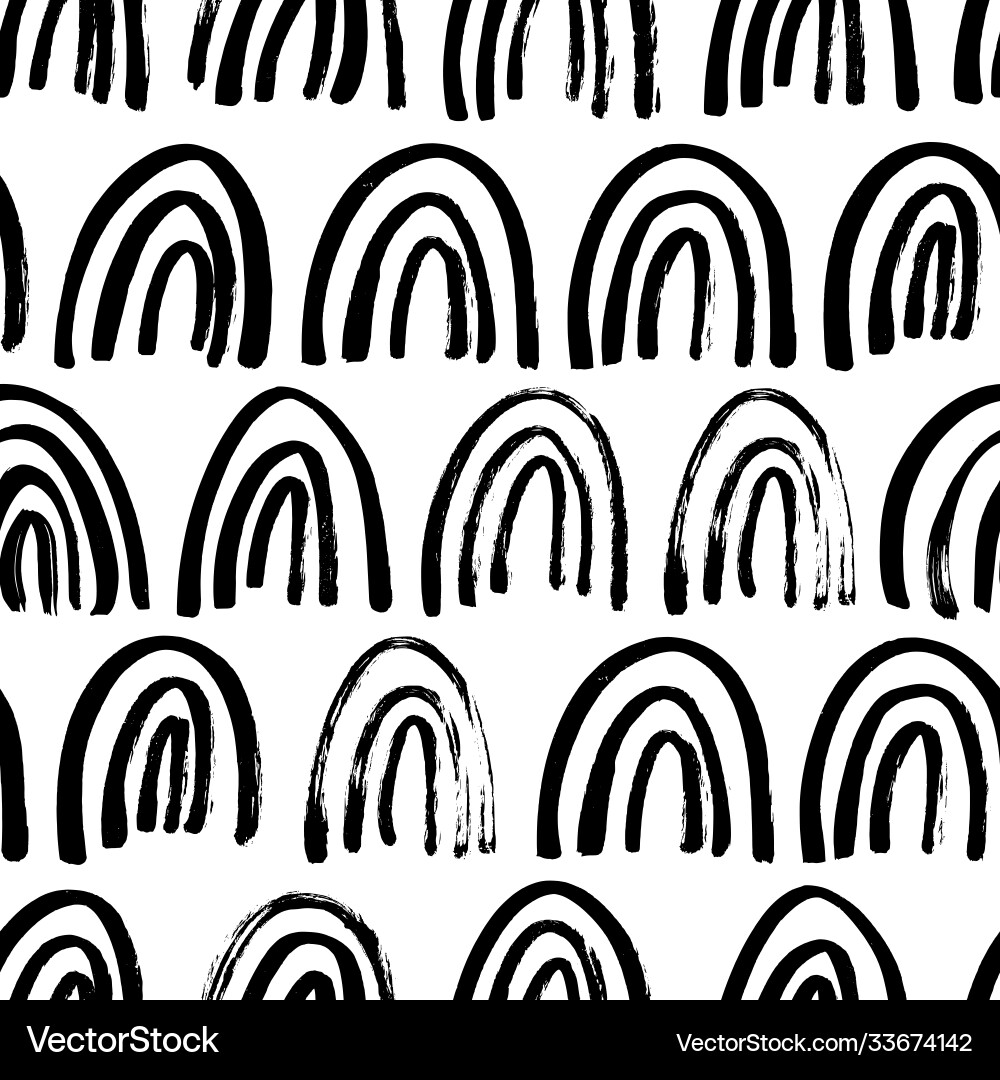 Half circle seamless pattern Royalty Free Vector Image