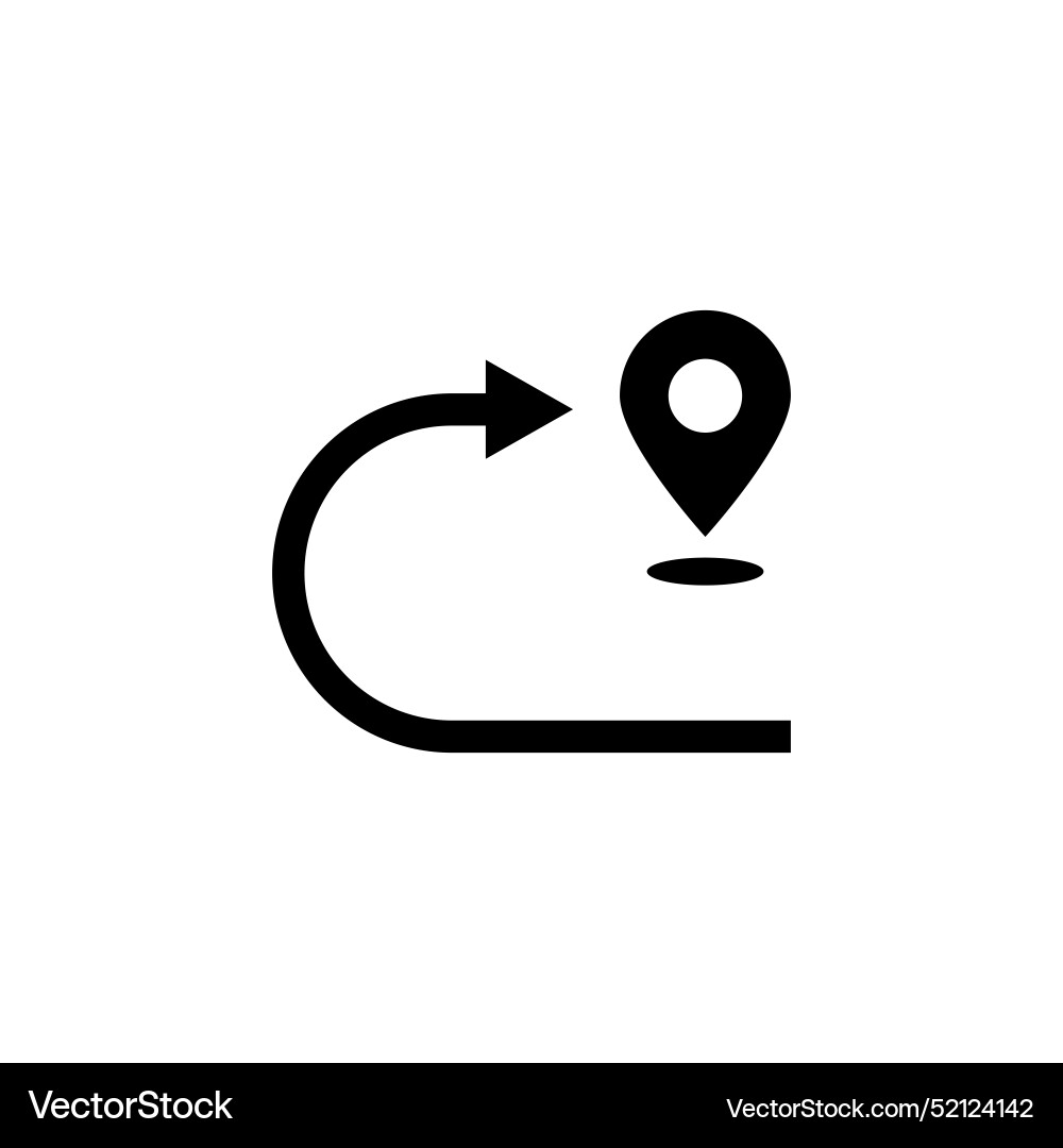 Modern flat design icon of a location pin Vector Image
