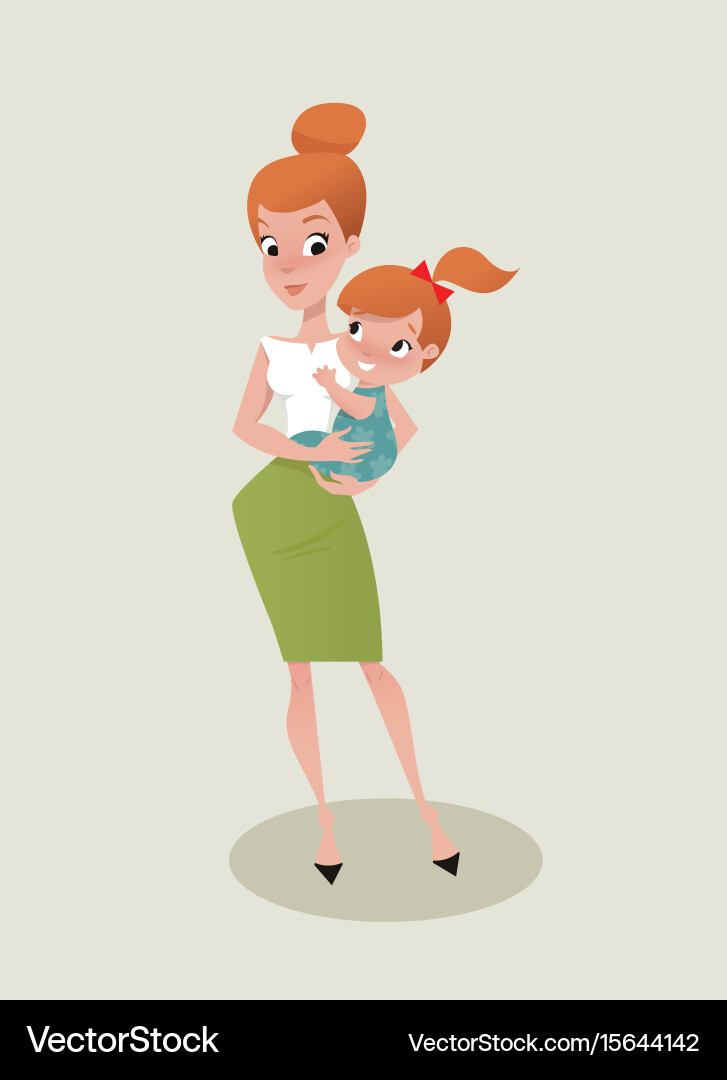 Mother and child Royalty Free Vector Image - VectorStock