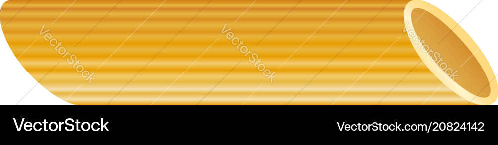 Penne pasta icon realistic style Royalty Free Vector Image