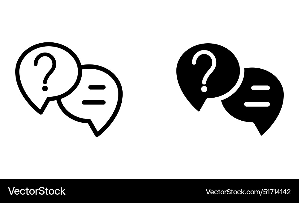 Question and answer icon Royalty Free Vector Image