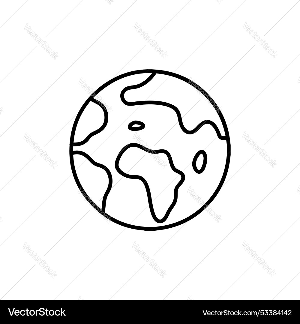 World icon set earth geography symbol globe Vector Image
