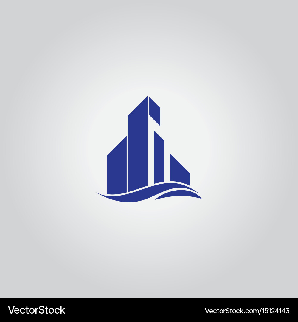 Building construction logo Royalty Free Vector Image