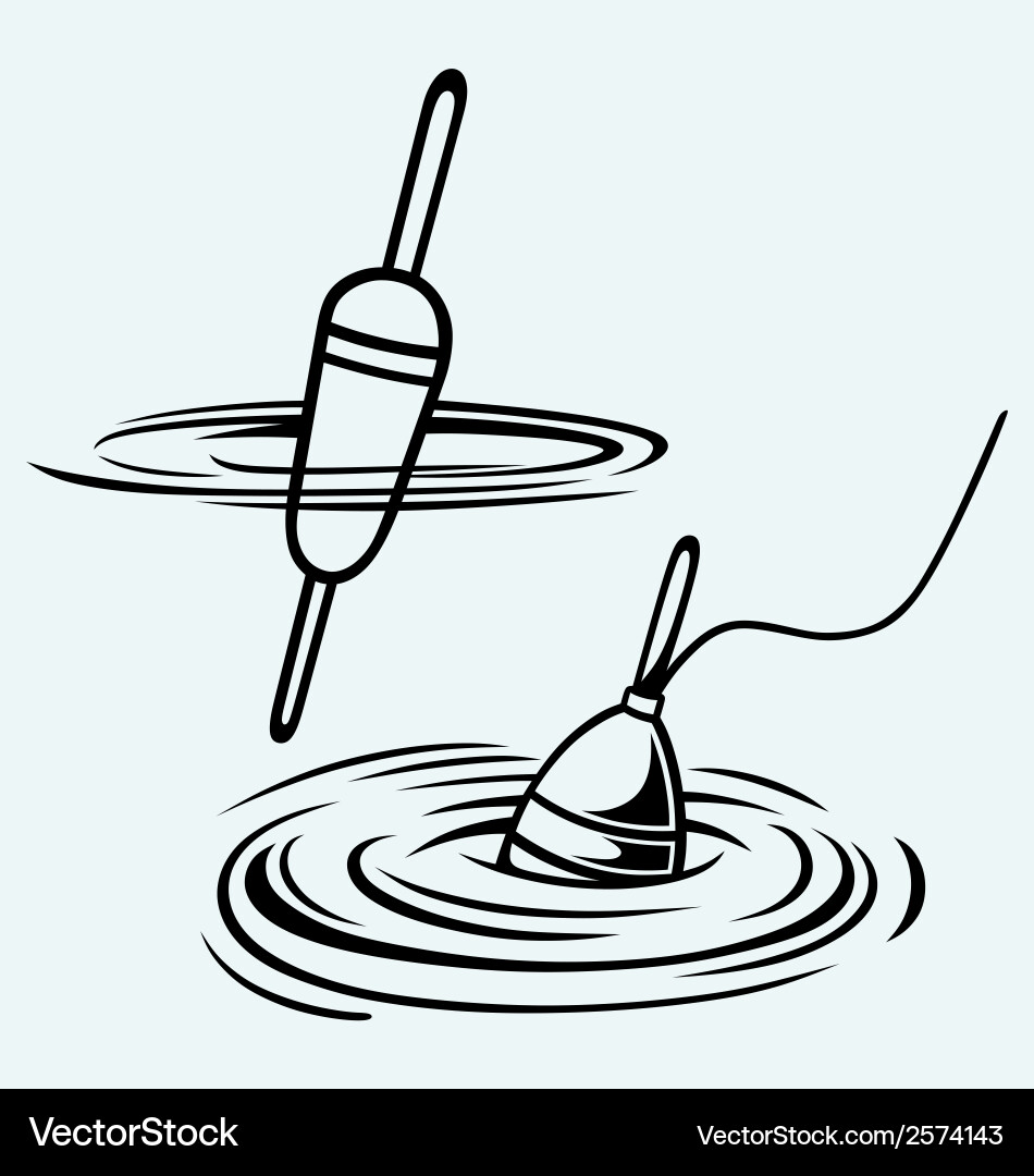 Fishing float Royalty Free Vector Image - VectorStock
