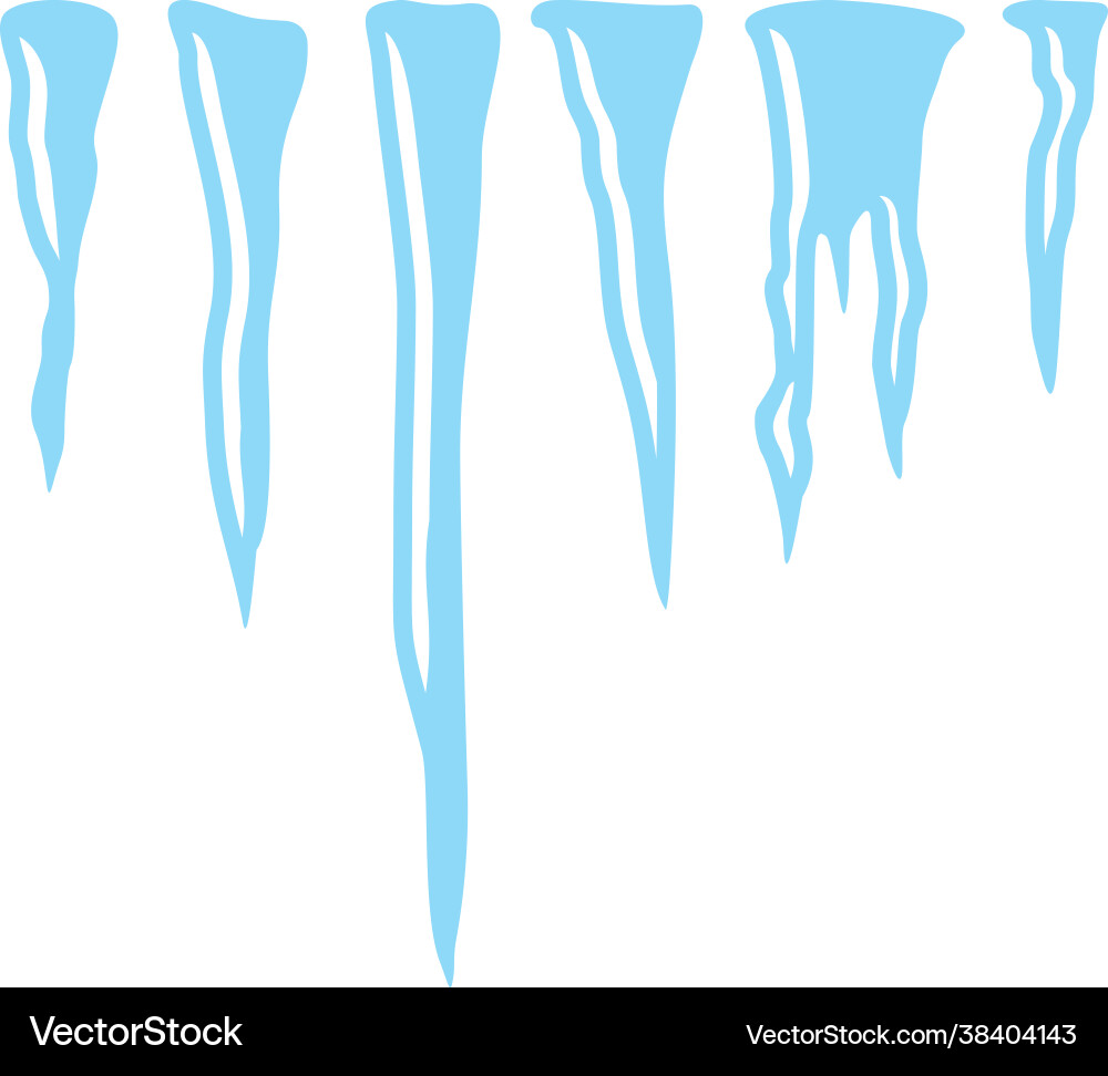 Icicles Royalty Free Vector Image - VectorStock