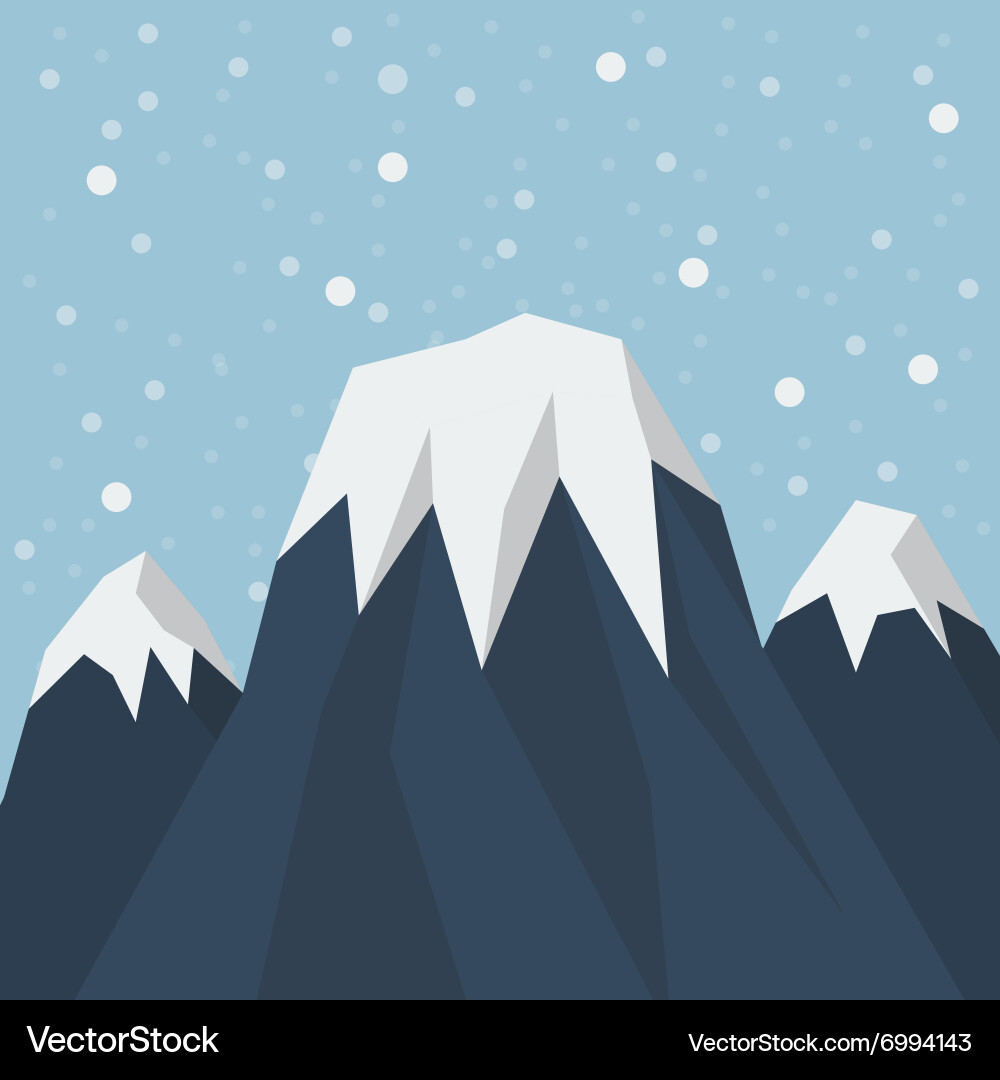 Mountain peak Royalty Free Vector Image - VectorStock