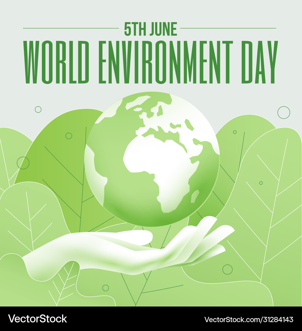 World environment day 5th june banner or poster Vector Image