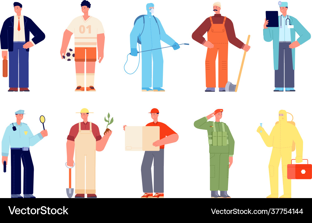 People diverse occupation modern business group Vector Image