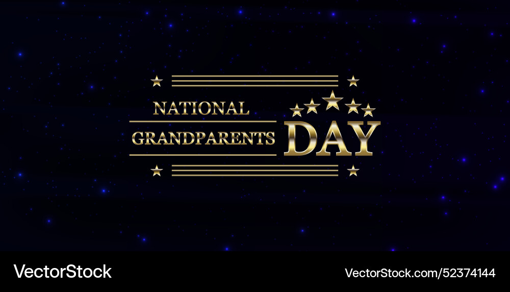 Remembering the generations national grandparents Vector Image
