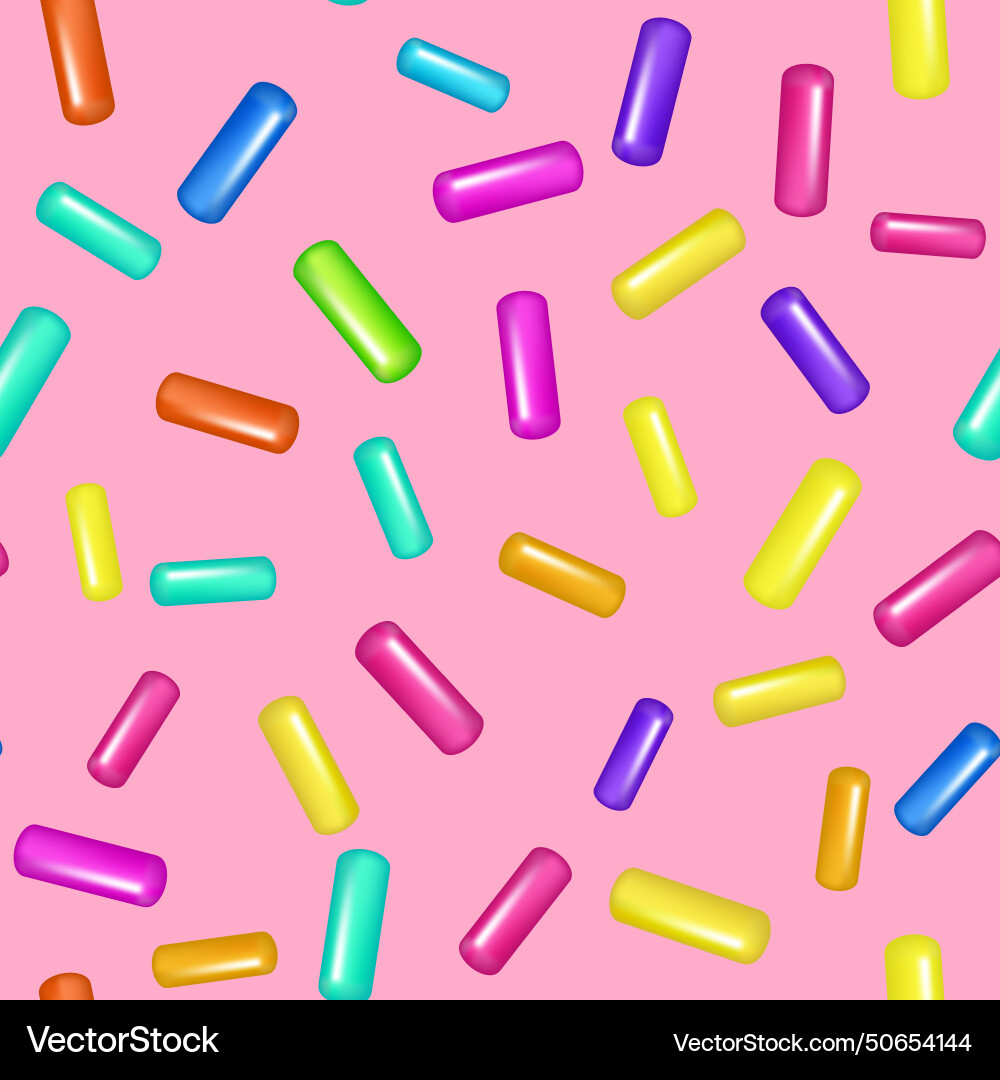 Sweet confetti seamless pattern Royalty Free Vector Image
