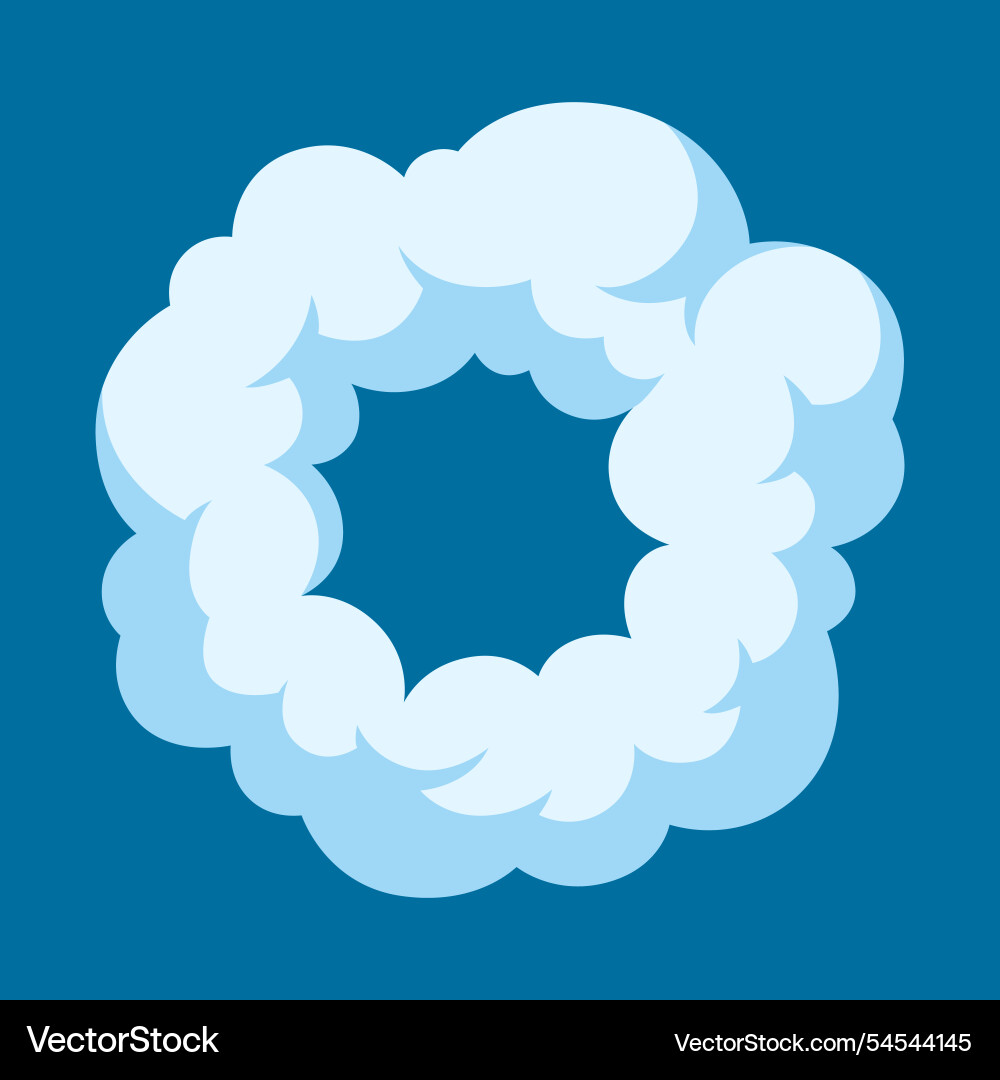 Cartoon of smoke comic image Royalty Free Vector Image