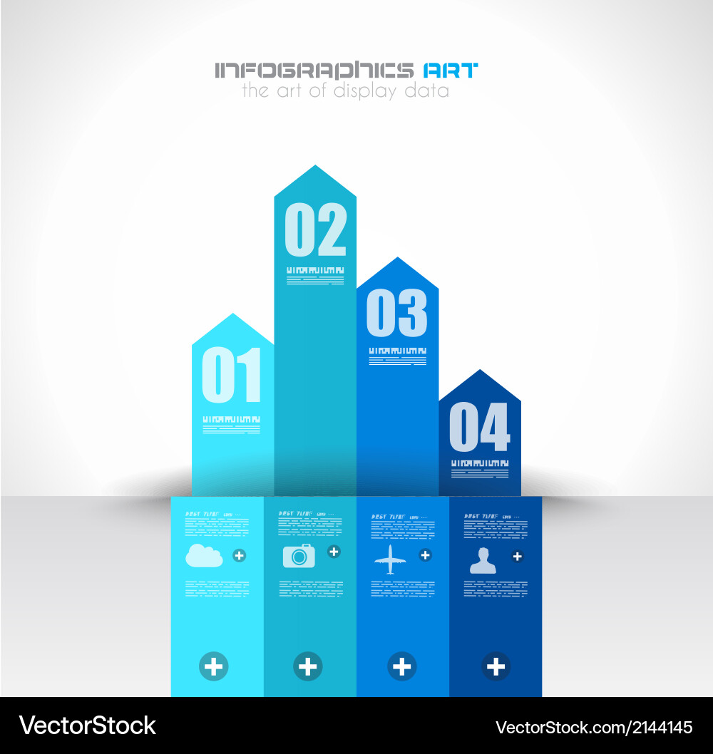 Infografiken Hintergrund um Ihre Daten anzuzeigen Vektorbild