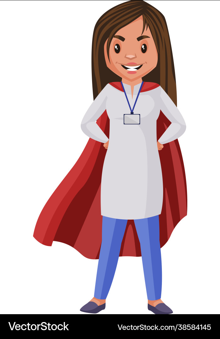 Lady journalist cartoon character Royalty Free Vector Image