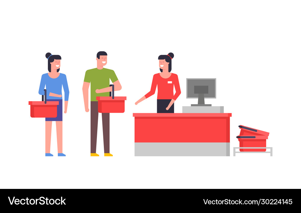 People queue Royalty Free Vector Image - VectorStock