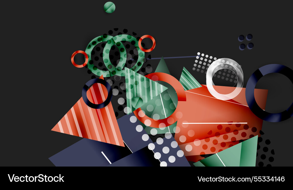Abstract background - overlapping circles Vector Image