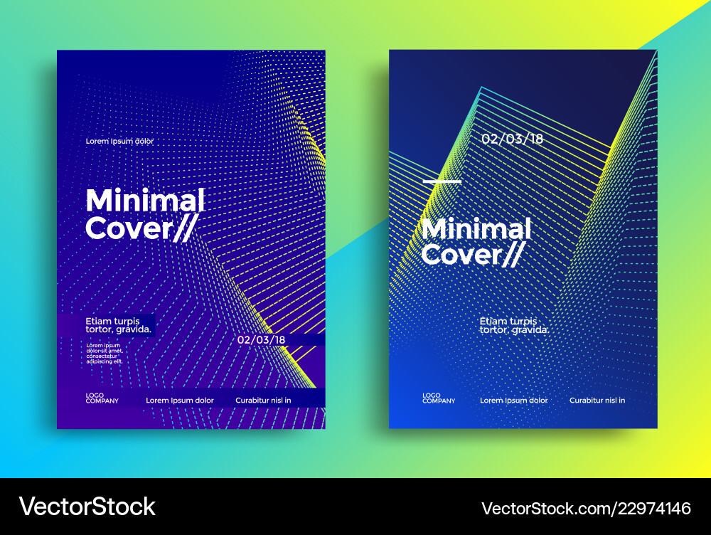 Minimal covers design Royalty Free Vector Image