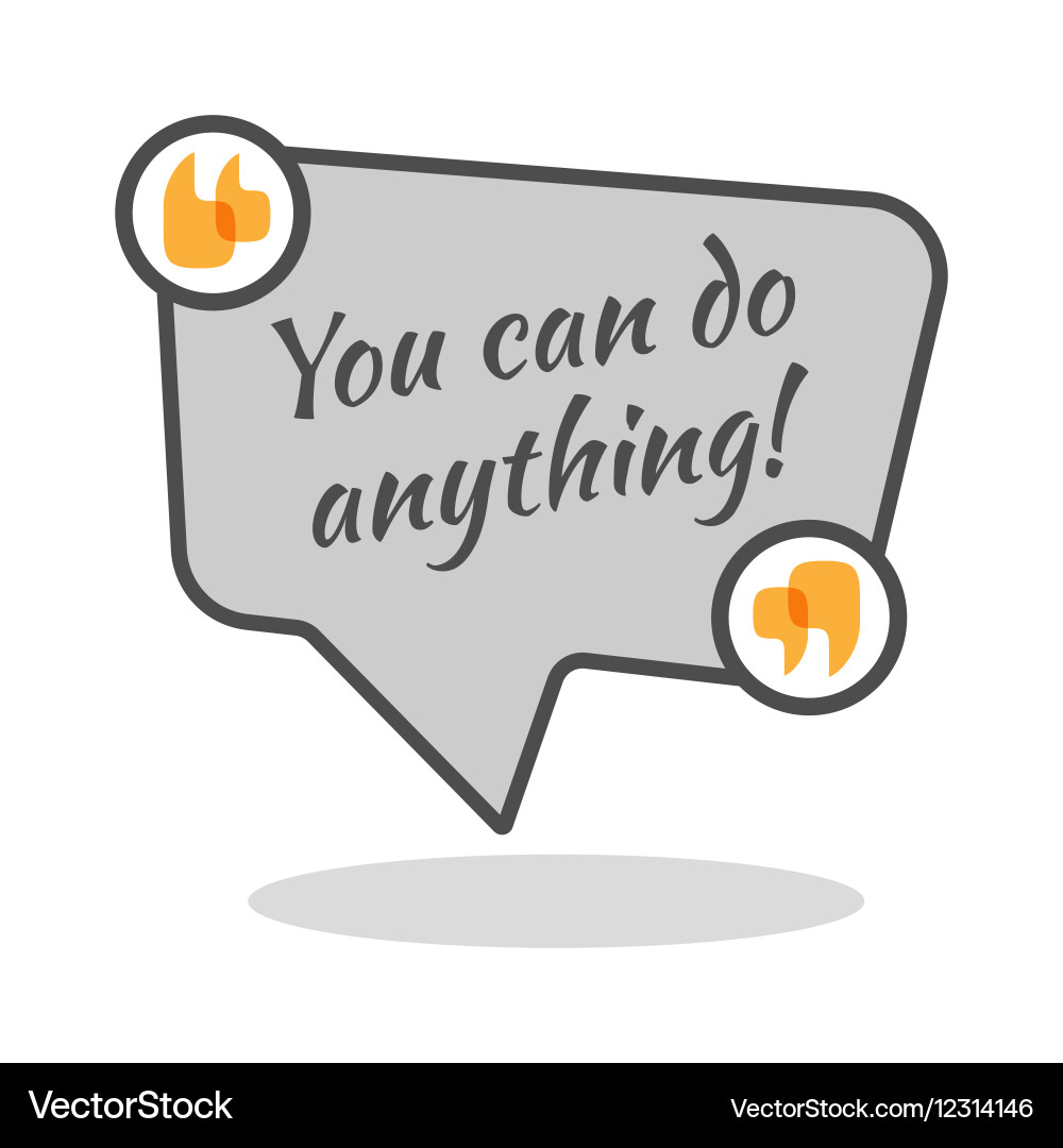 You can do anything motivational poster Royalty Free Vector