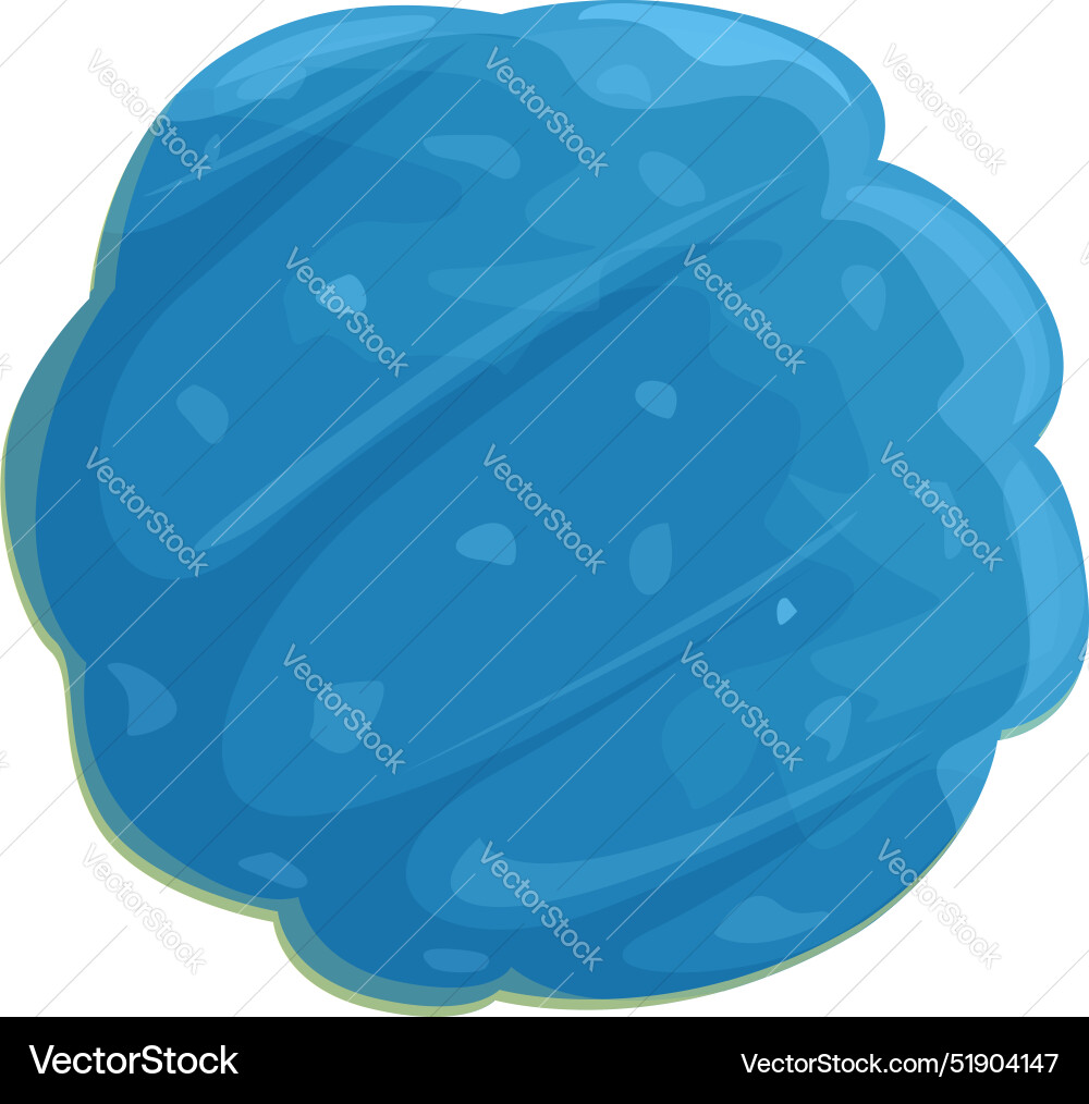 Blue slime blob dripping liquid substance Vector Image