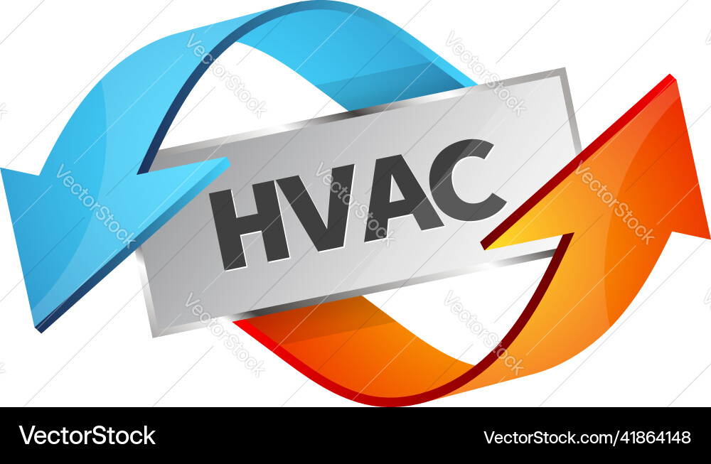 Heating ventilation and air conditioning symbol Vector Image