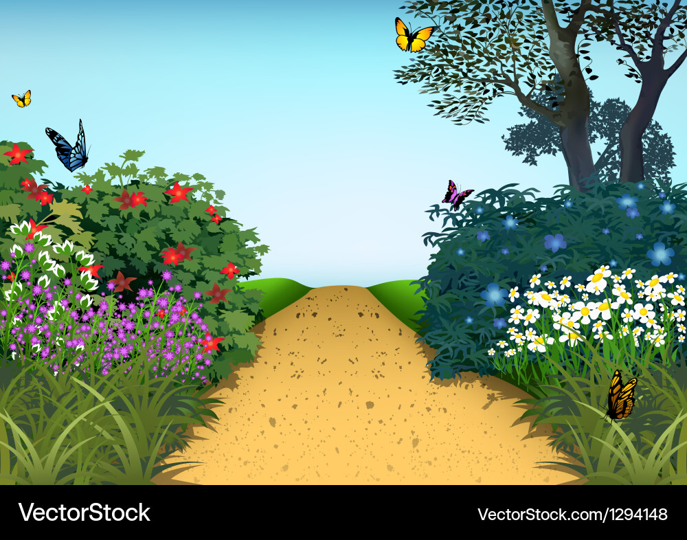 Garden Track Background Vector Images (over 230)