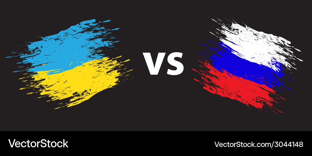 Ukraine and russia Royalty Free Vector Image - VectorStock