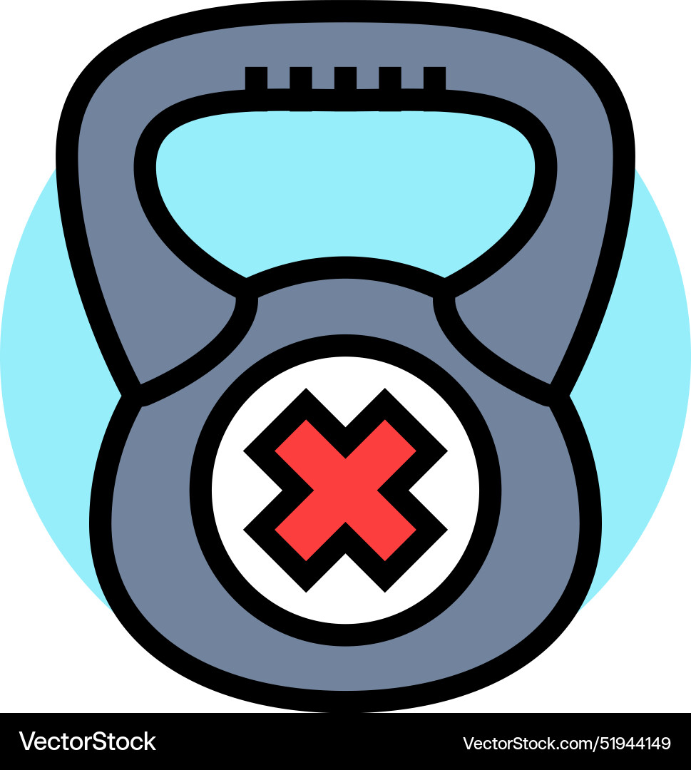 Physical inactivity obesity overweight color icon Vector Image