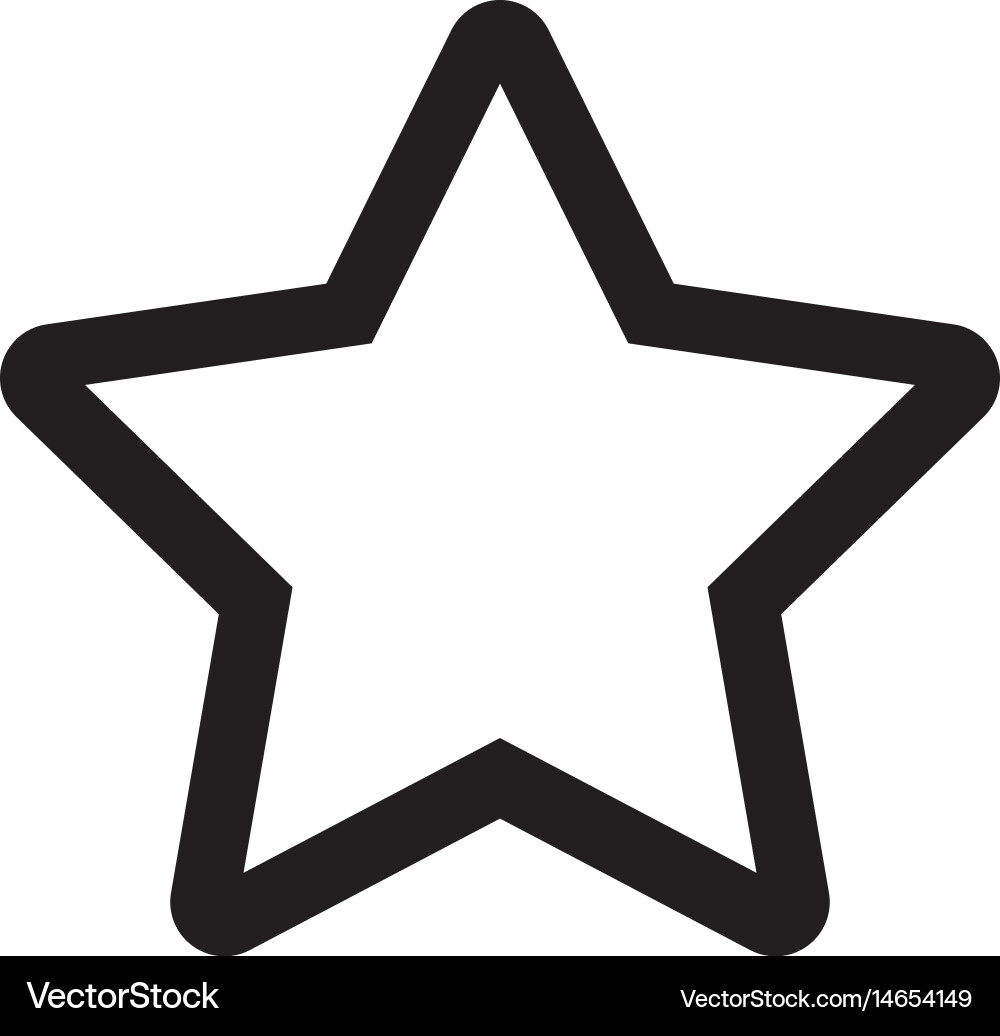 Star silhouette isolated icon Royalty Free Vector Image