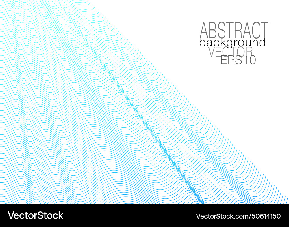 Light blue draped curtain line art pattern design Vector Image