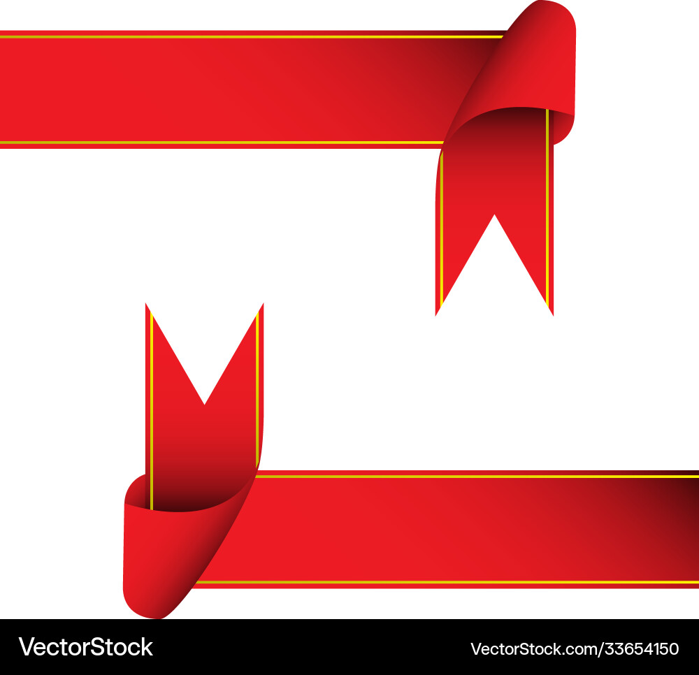 Ribbon frame template design Royalty Free Vector Image